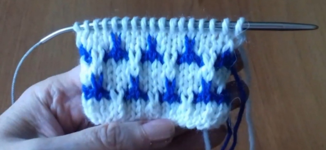 Узор спицами"Птички"