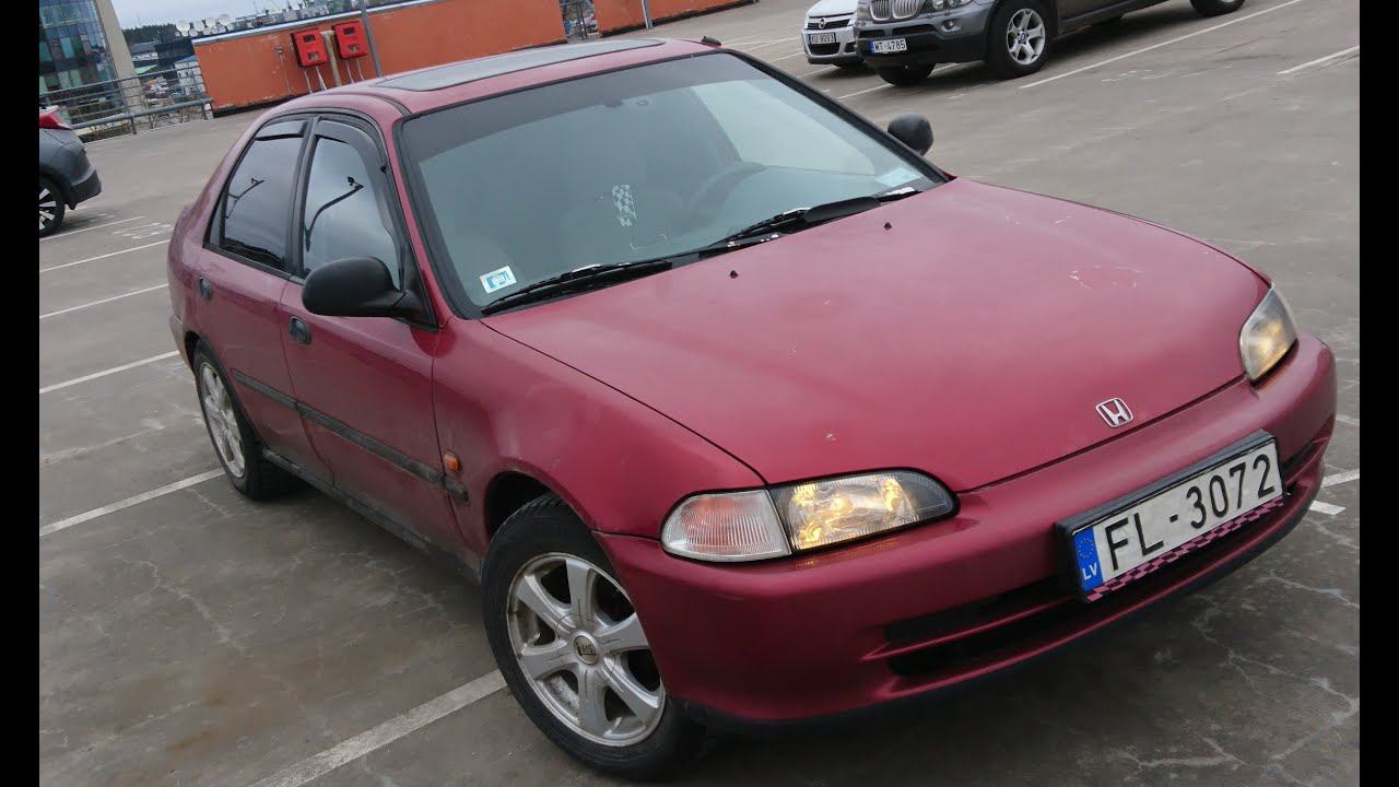 Тонировка ASWF и HEKO ветровики на Honda Civic 5 gen