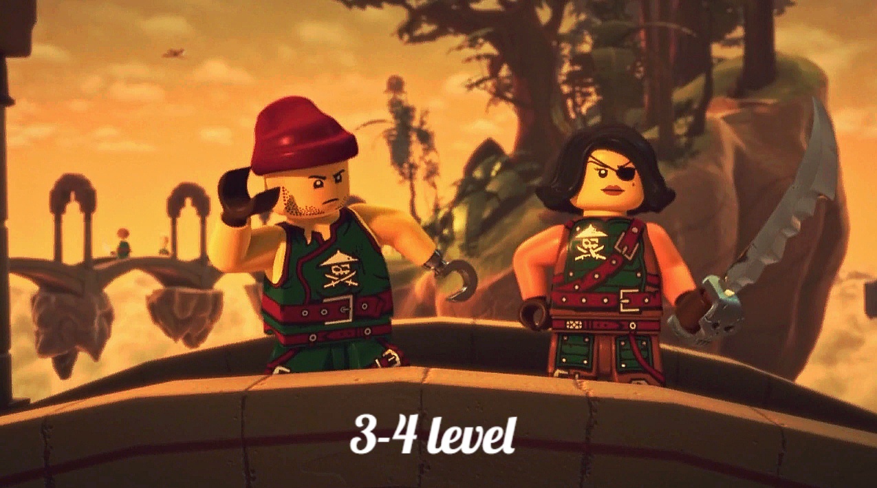LEGO Nindzyago Skybound 3-4 уровни