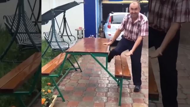 ? Скамейка-трансформер, как вам идея