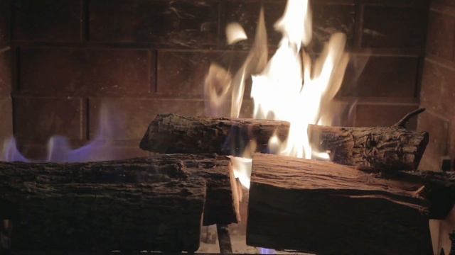 Комфортная среда, треск дров в камине, АСМР.