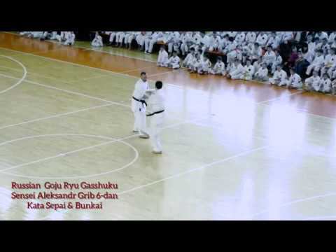 Российская Годзю Рю Гашшку 2019 Сенсей Александр Гриб, 6 дан. Демонстрация Ката Сепай и Бункай.