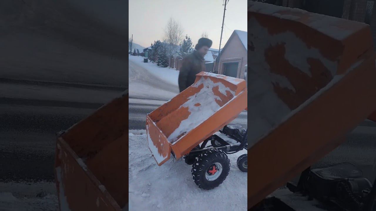 испытания Минидумпера с электро-гидравликой.