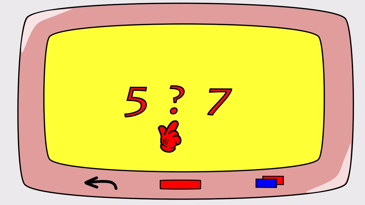 Понятия "Спереди", "Сзади", " Между". Цифры и числа.  Математика для дошкольников.