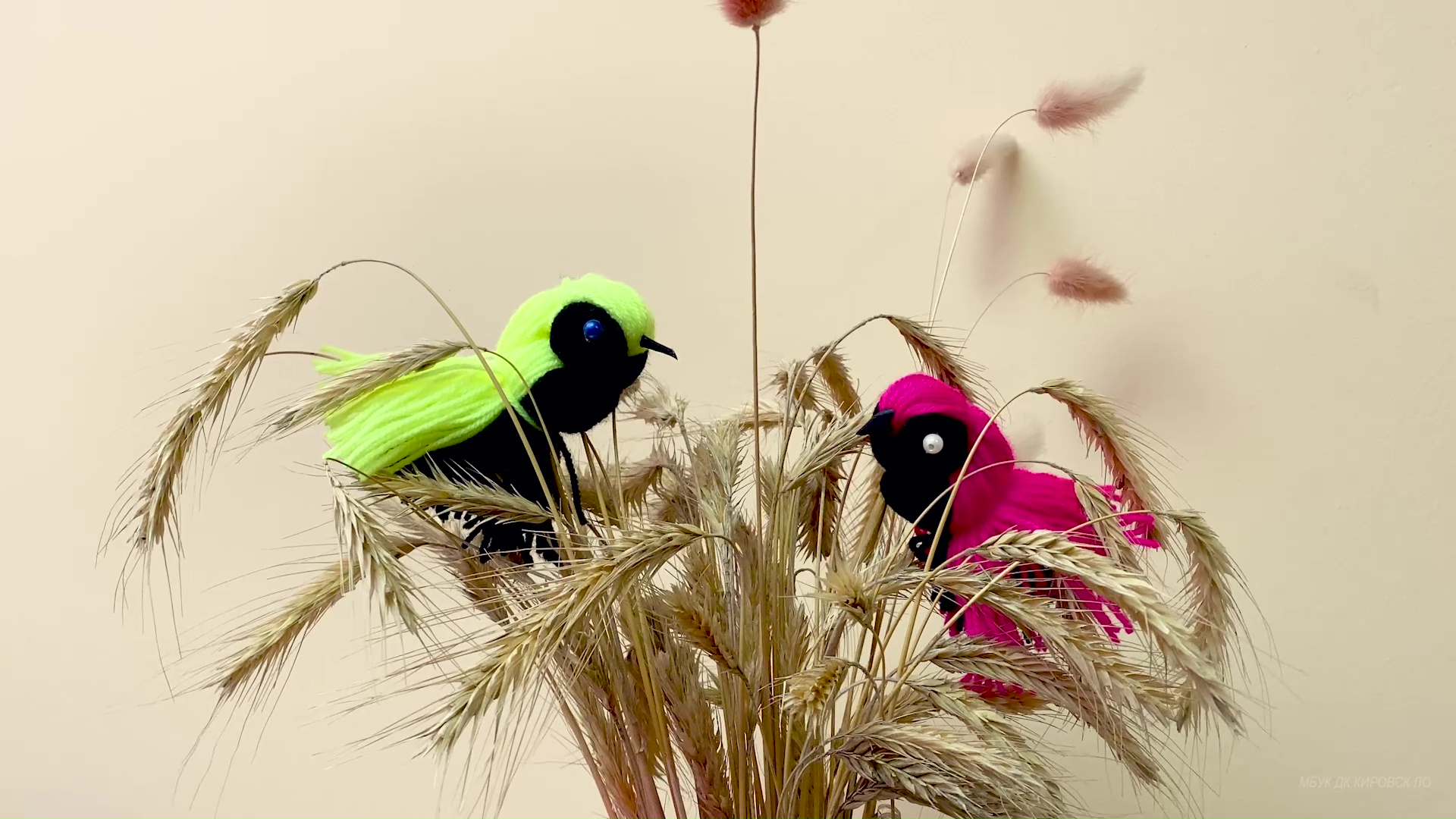 20.11.2020_Мастер-класс "Птицы из цветных ниток".