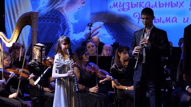 Феликс Мендельсон концертный дуэт для кларнетов номер 1. части 1 и 2. Солисты София Иваницкая и Серг