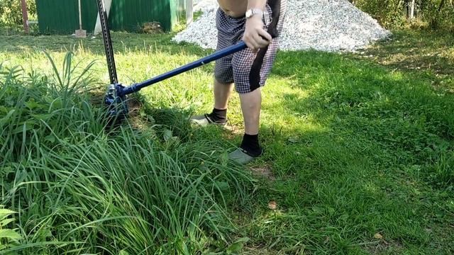 Выкорчёвываю здоровенную трубу реечным домкратом Stels 50529 Часть 4.