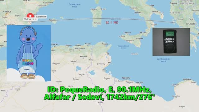01.07.2016 14:34UTC, [Es], PequeRadio, Испания, 90.1МГц, 1742км