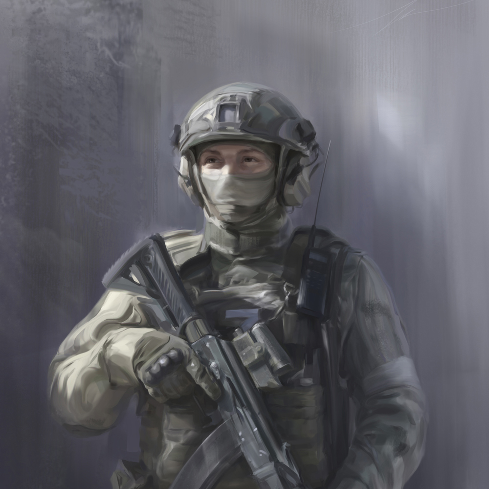 «Братишка». Художник Божена Доду. Читал Astar. Процесс рисования бойца.