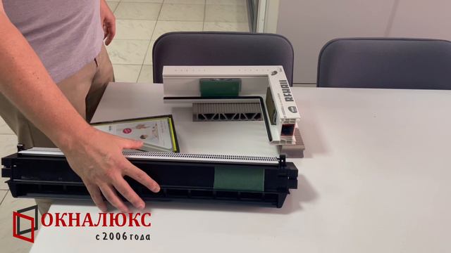 Установка приточного клапана AR75 в оконную пластиковую или алюминиевую раму. Окналюкс Севастополь