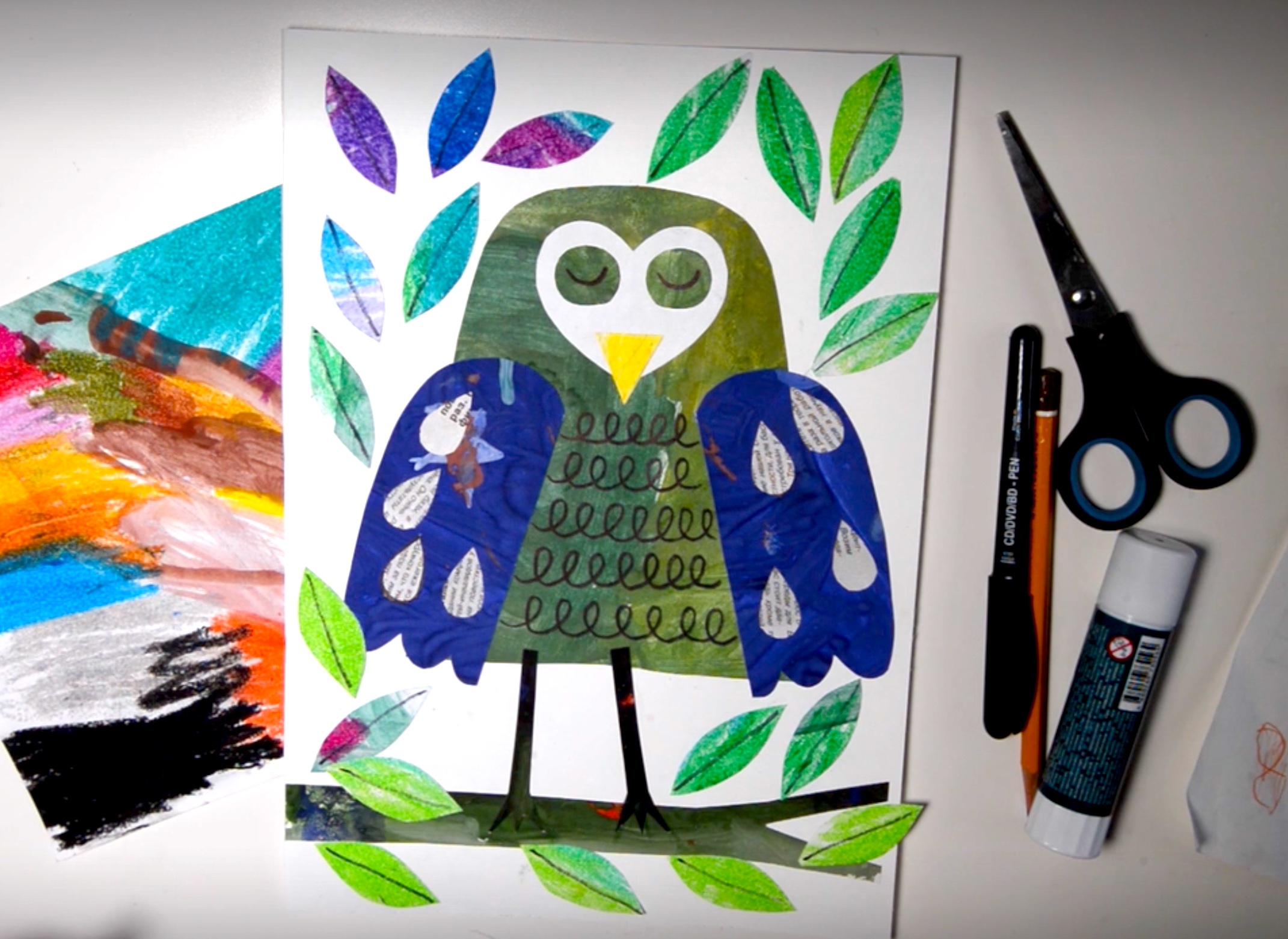 Аппликация для детей 5+ "Сова"