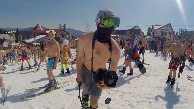 Шерегеш | Grelka Fest | Бикини | Девушка в купальнике | Рекорд России | камера GoPro