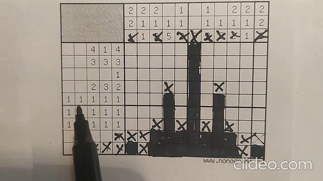 Корона. Японский кроссворд. Решаем вместе.