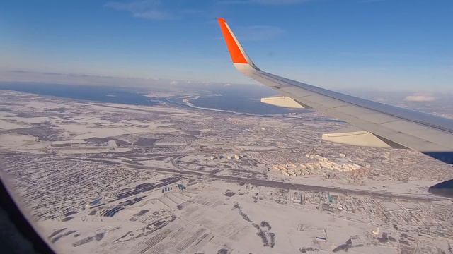 Посадка на бору Airbus A320 а.к. Аэрофлот в аэропорт Толмачёво (Новосибирск)