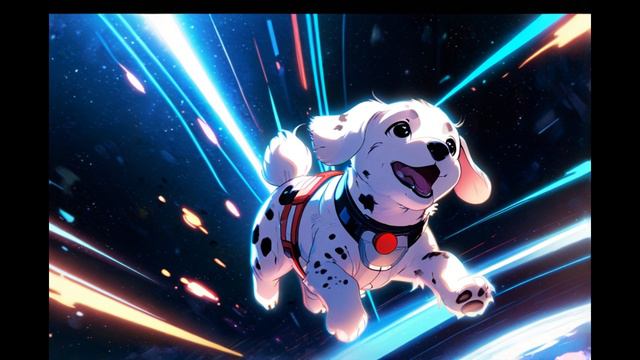 щенок в космосе