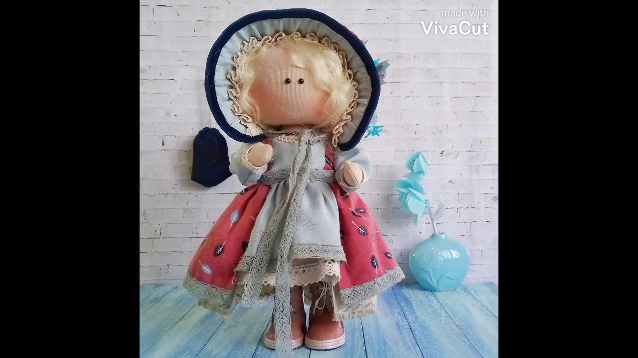 Интерьерная кукла ручной работы в винтажном стиле/Kuk_Lana