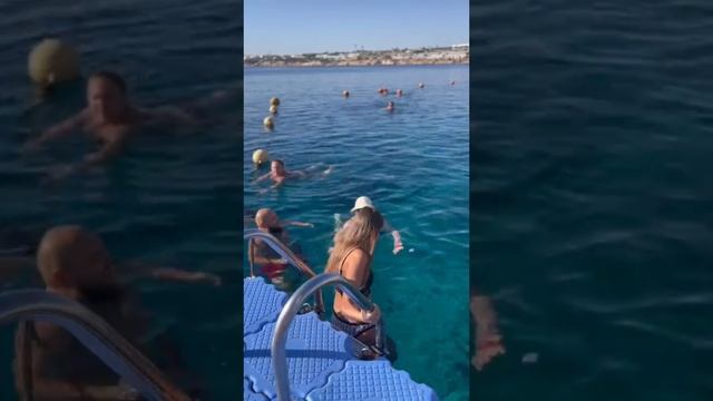 Купаемся в Красном море в Шарм-эль-Шейхе, вода теплая, погода отменная, настроение хорошее
