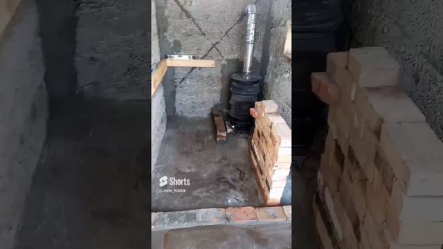 Проект "Баня". Залил стяжку в моечном отделении и кое что ещё 😉