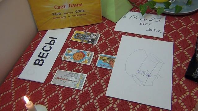 7 - ВЕСЫ - прогноз ТАРО - с  16.10.2023г. по  22.10.2023г. + Послание от Высших Сил.