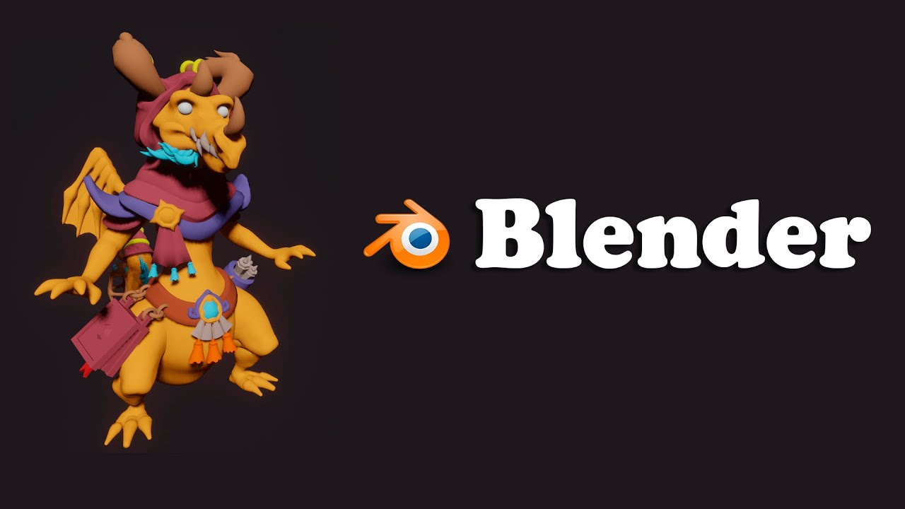 #2 blender - Ретопология дракона