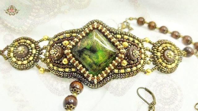 Комплект "Лесная фея" #мари-искусница  #украшения_своими_руками