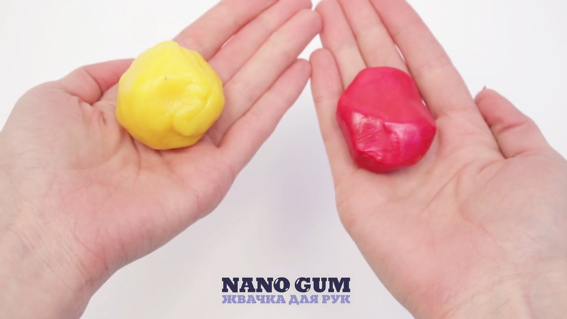 Жвачка для рук Nano Gum (жёлтый+красный)