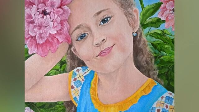 Портрет''Настёна''(2022г)холст,масло