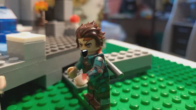 Анимация лего мультик клинок рассекающий демонов серия 2 Учитель