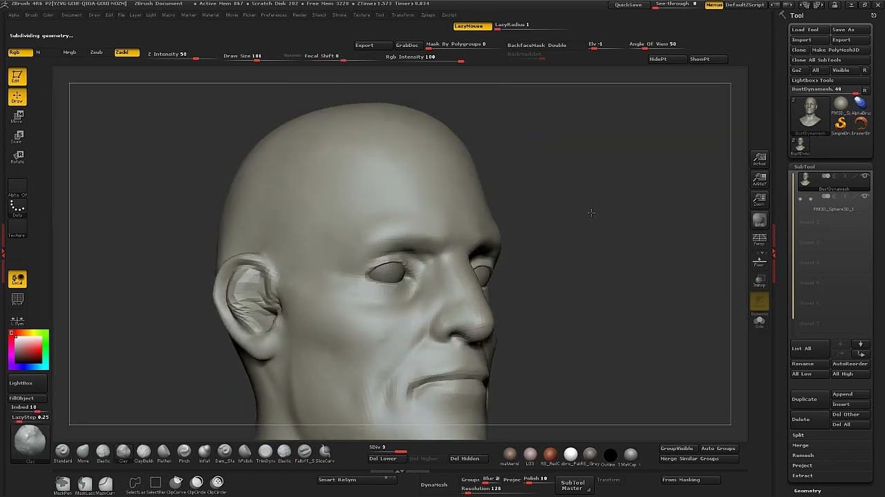 09  Adding detail to our male head