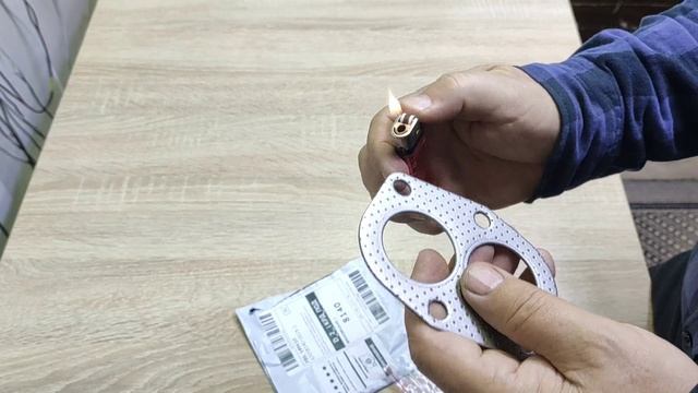 Прокладка приёмной выхлопной трубы с коллектора ВАЗ 21074