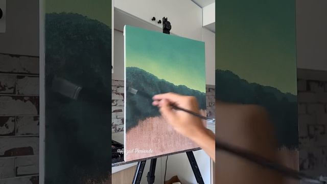 Beauty of Nature ✨😱 Amezing forest painting 🎨✅ #shorts #art #painting