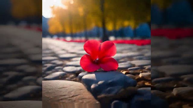 Цветок на камне