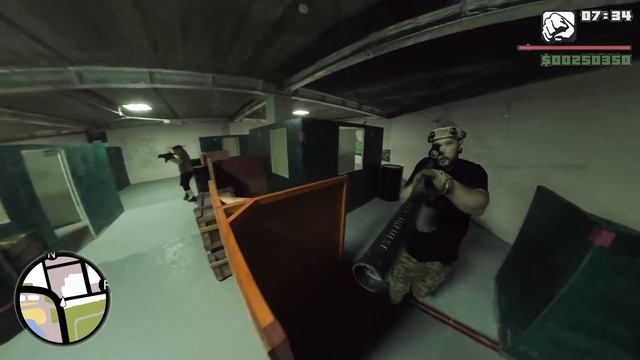 Геймплей с CQB Лазертаг игры