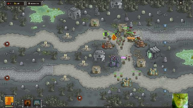 Kingdom Rush (Ветеран) → Древний Некрополь -- Героическое Испытание