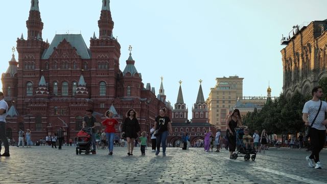 Футаж для монтажа 4К. Москва, Красная площадь, Исторический музей. Video production Олег Сидоров