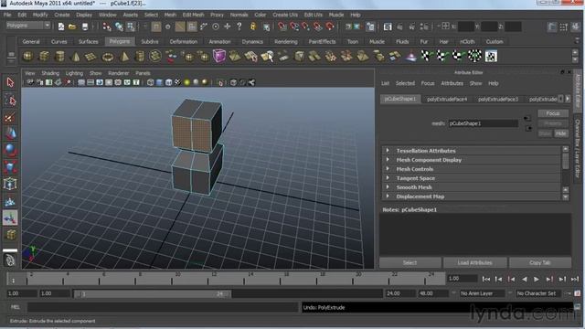0103 Using the Extrude tool.avi