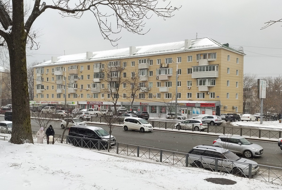 Столетие, снег, море, ноябрь 2023. Владивосток