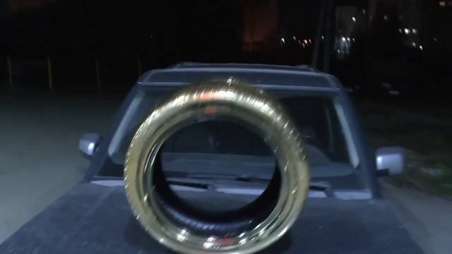 Хромируем покрышку от авто. КРАШ Тест Лака Медуза просто ЖЕСТЬ - crash test lacquer metallization.