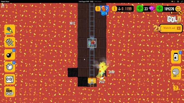 Gold Digger FRVR # 24 Борьба с лавой.mp4