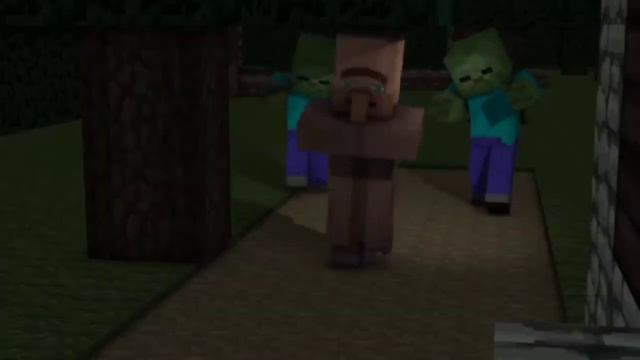 "Little square face 5" на русском (Minecraft animation)