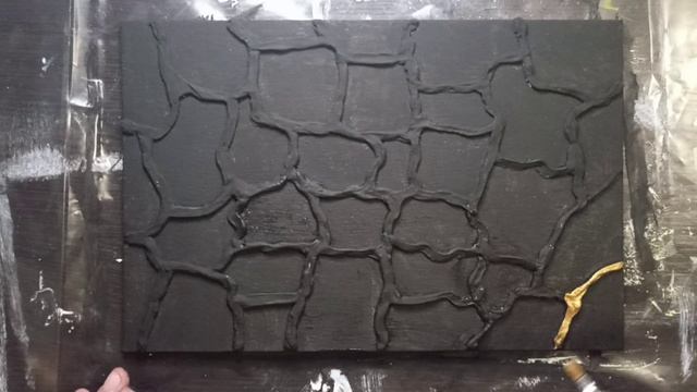 Текстурная картина. Паутина.