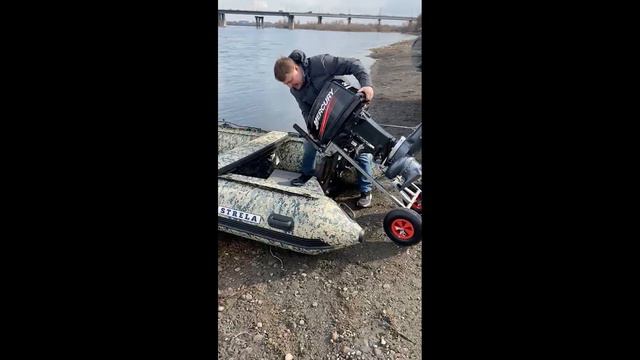 Тележка для лодочного мотора Битюг - видео от покупателя