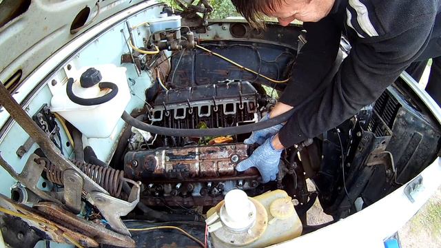 Замена прокладки ГБЦ. газ 3307 часть 3