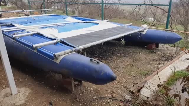 Капремонт катамарана Тикси часть 3