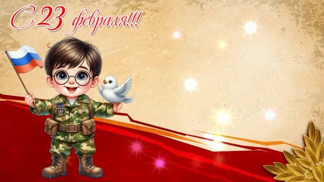 футаж на 23 февраля