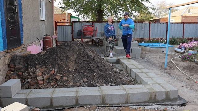 Цоколь для пристройки из блока своими руками