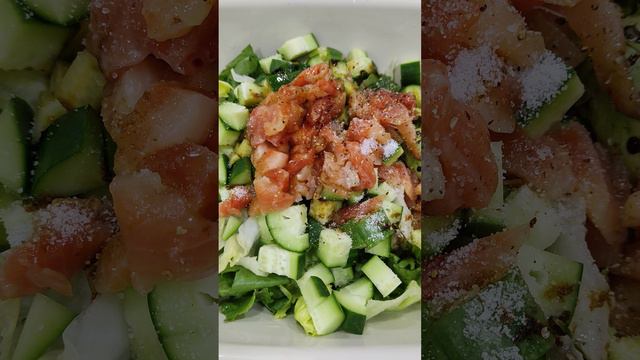 Салат с Красной Рыбой и с Айсбергом