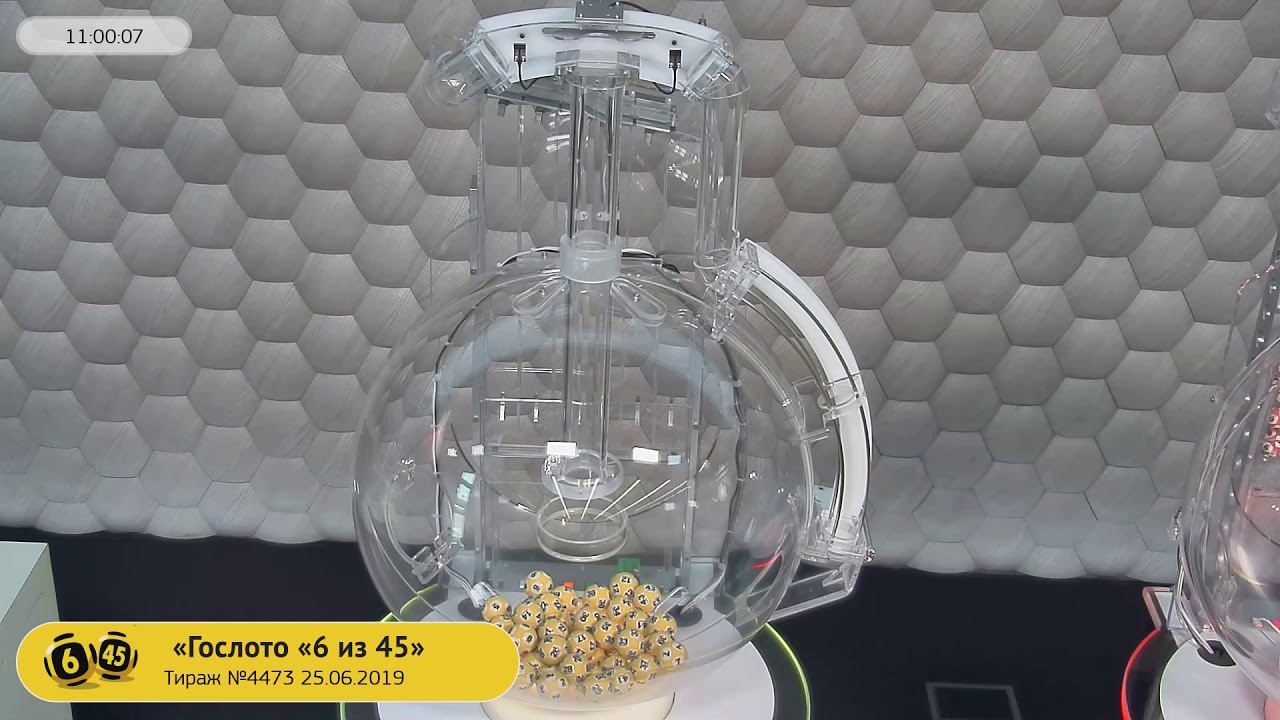 Столото представляет | Лотерея «Гослото «6 из 45». Тираж №4473 от 25.06.2019 г.