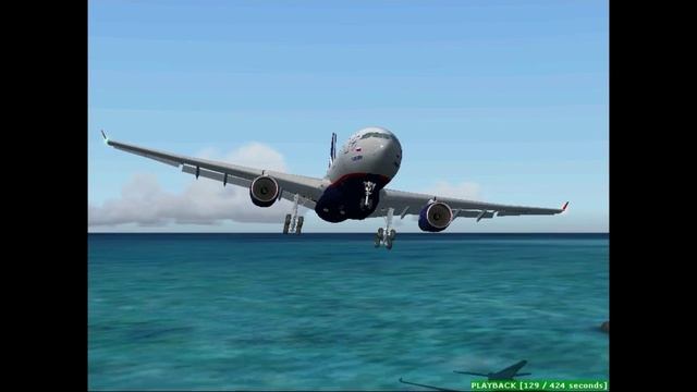 FS9 A330 Flight Moscow - Saint-Martin