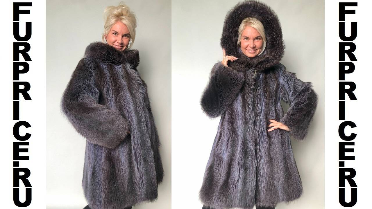 Шуба енот тм QIXIANG за 15500 ₽ в отличном состоянии, с капюшоном дл.85 см р.44-46 арт. 12016